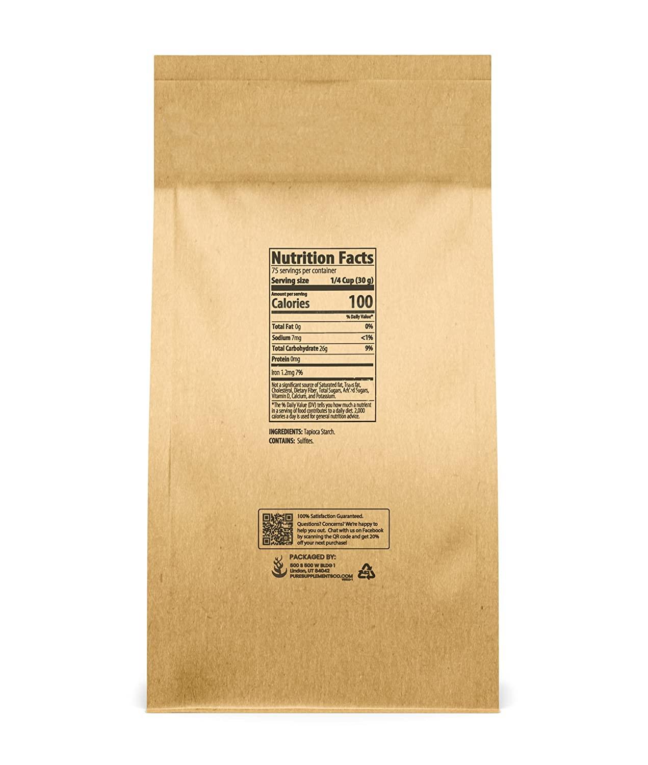 5 lb Gluten-Free Non-GMO Tapioca Starch - Pure Original Kitchen Staple ...