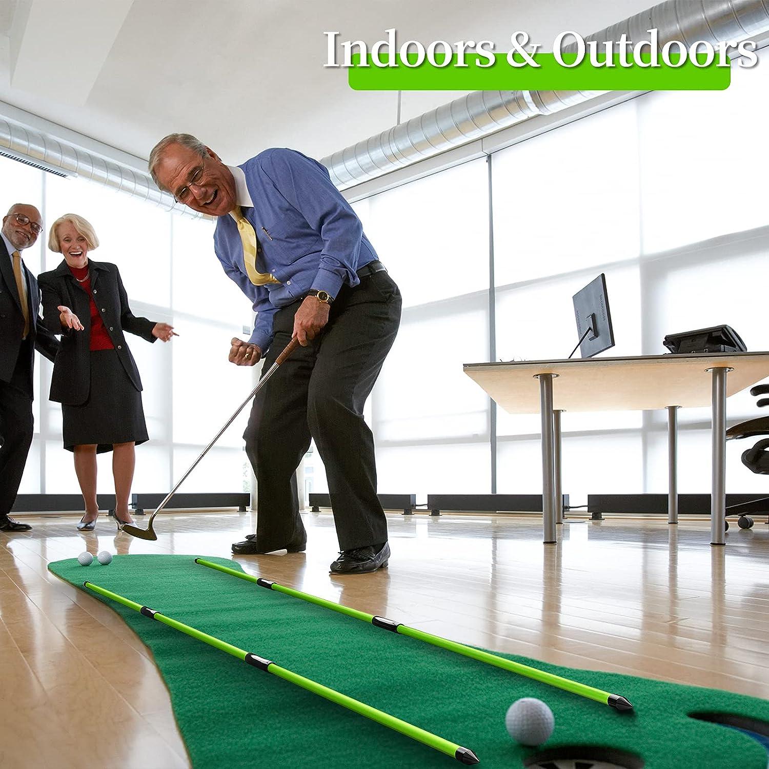 MoKo Golf Alignment Stick Set - 48 Collapsible Rods for Aiming, Putting ...