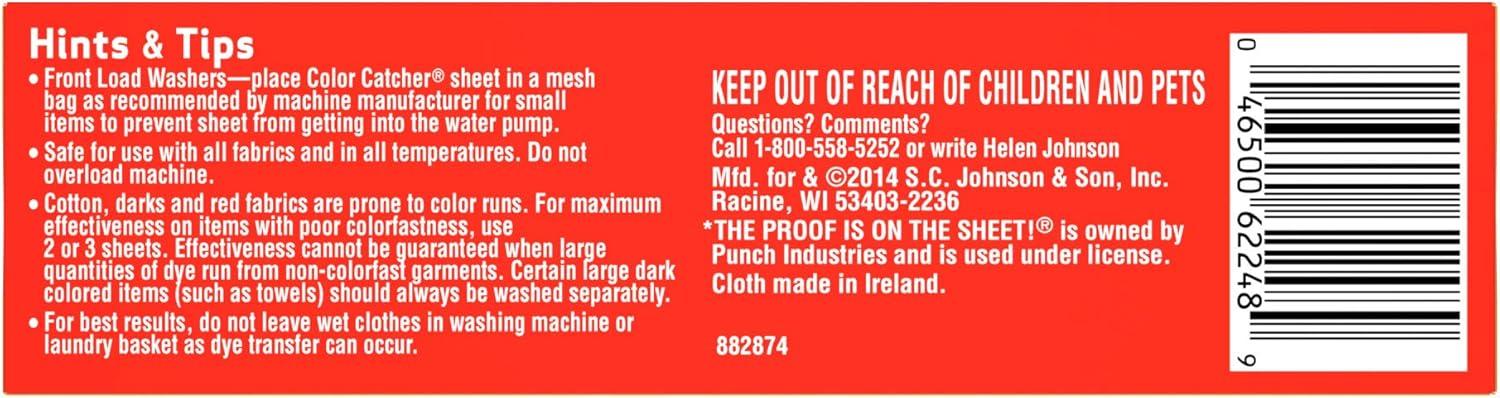 SHOUT Color Catcher Dye-Trapping Sheets - 48 Total Sheets for Safe ...