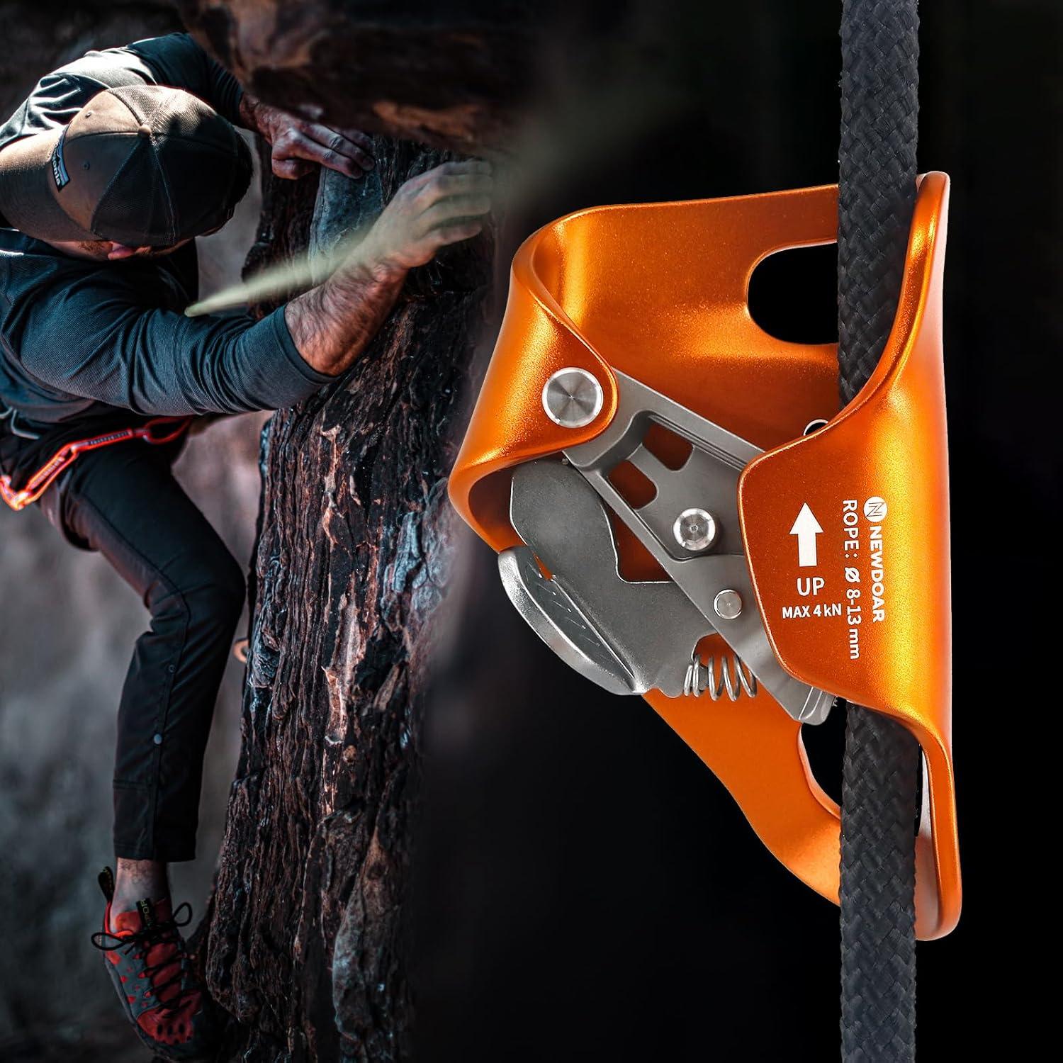 Newdoar CE-Certified Climbing Breast Ascender | Vertical Cable Climbing ...