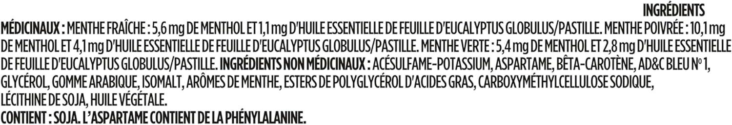 HALLS No Sugar Added Assorted Mint Cough Drops Throat Lozenges Sore ...