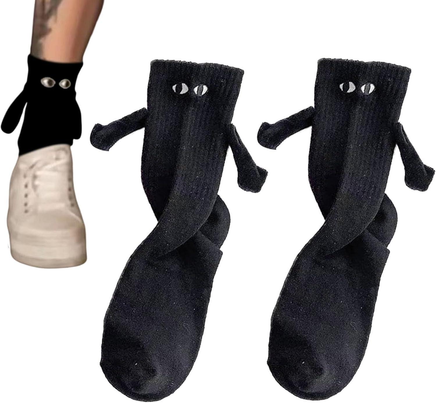 Puchan Magnetic Hand-Holding Couple Socks - Cute Funny Gift for Women ...