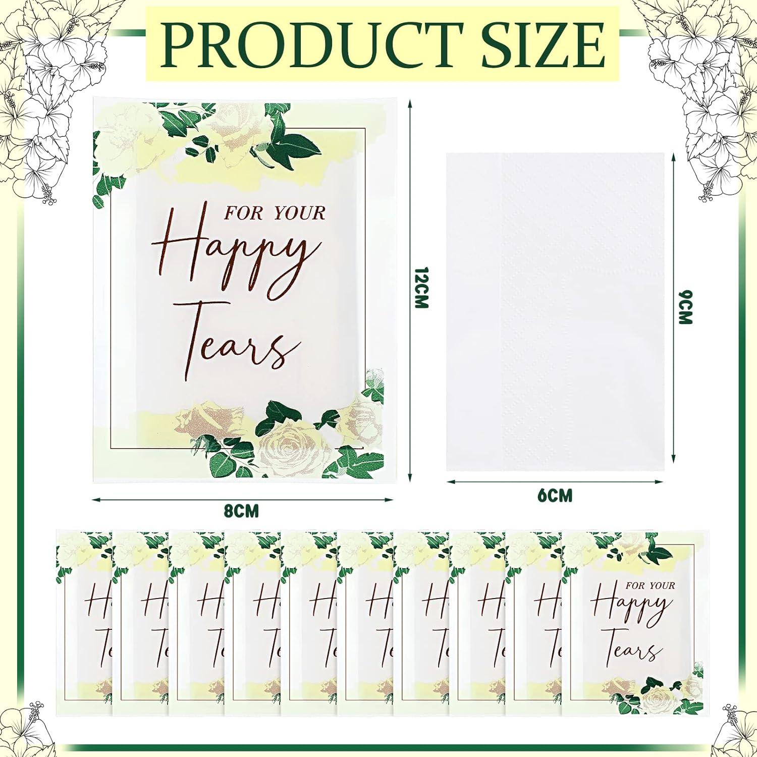 80 Pcs Wedding Tissues Packs for Guests - Bulk Individual Facial ...