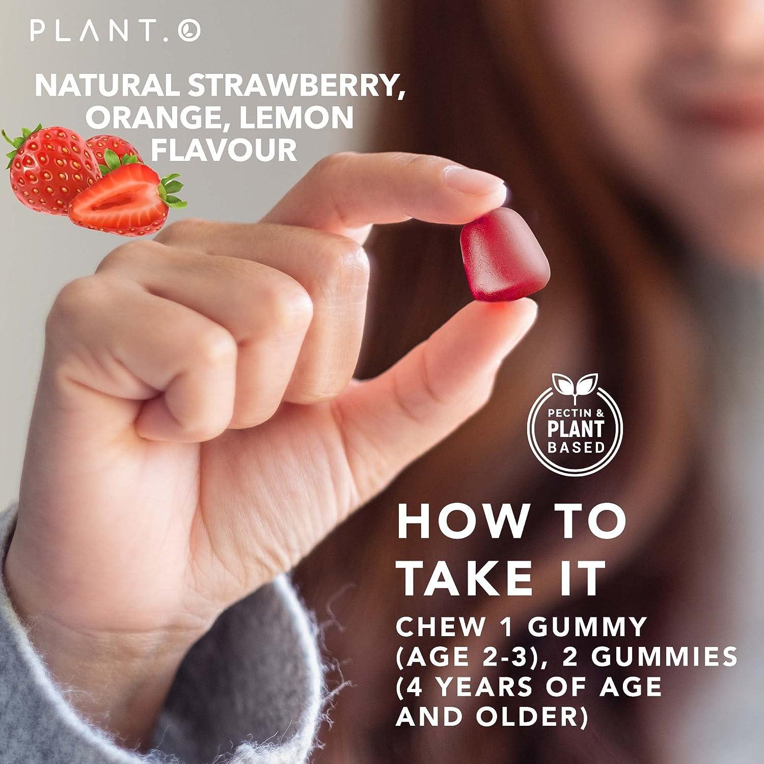 PLANT.O NUTRITION Organic Kids Multivitamin Gummies - USDA Certified ...