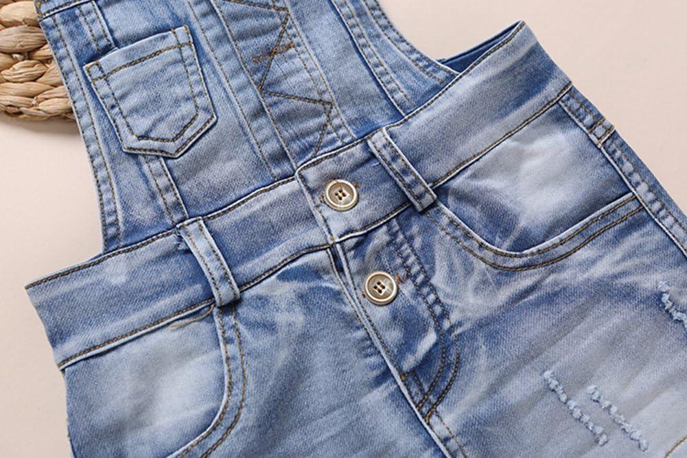 KIDSCOOL SPACE Baby Denim Overalls Dress | Little Girls Jean Jumper 2-3 ...