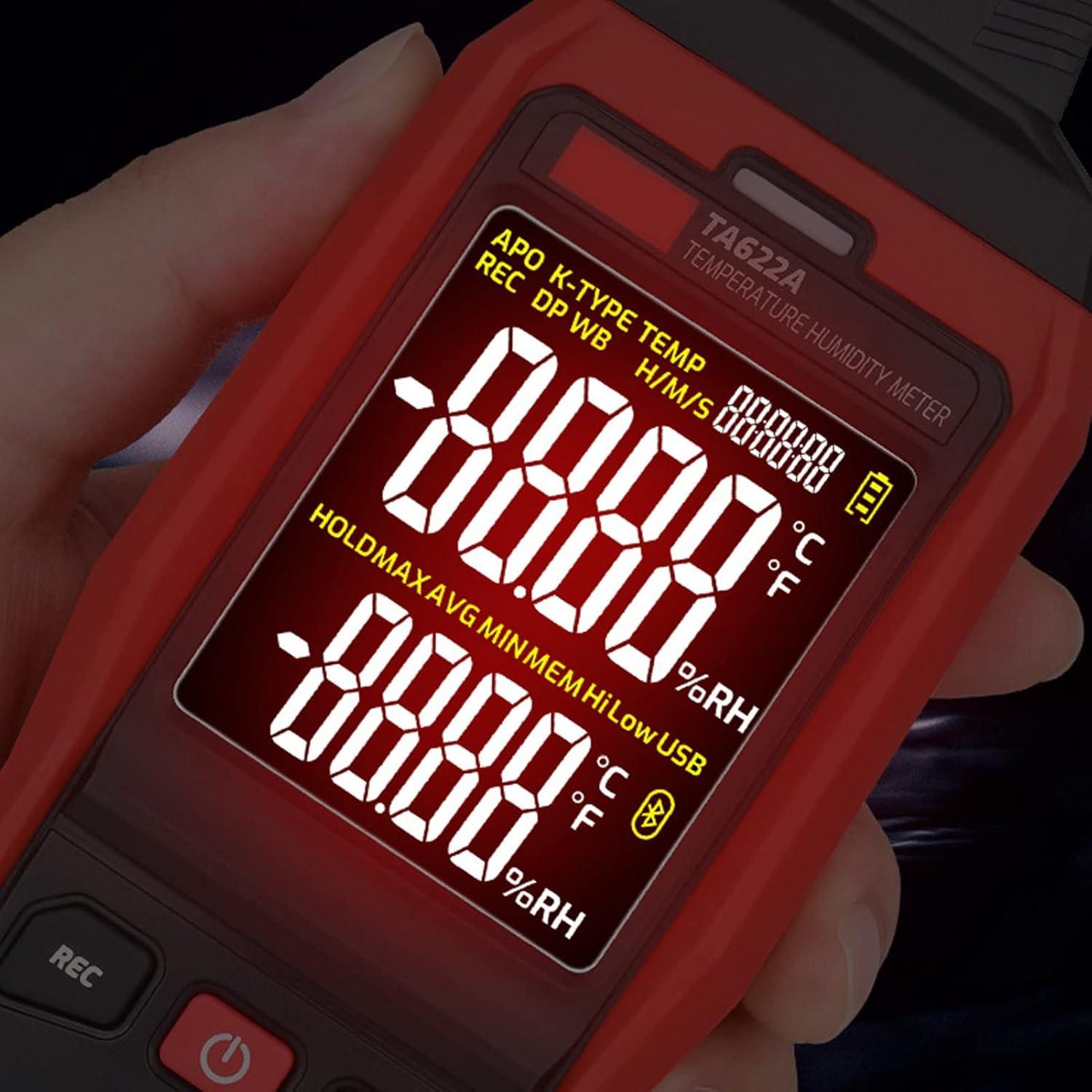 Digital Temperature and Humidity Meter with LCD Display | Dew Point ...