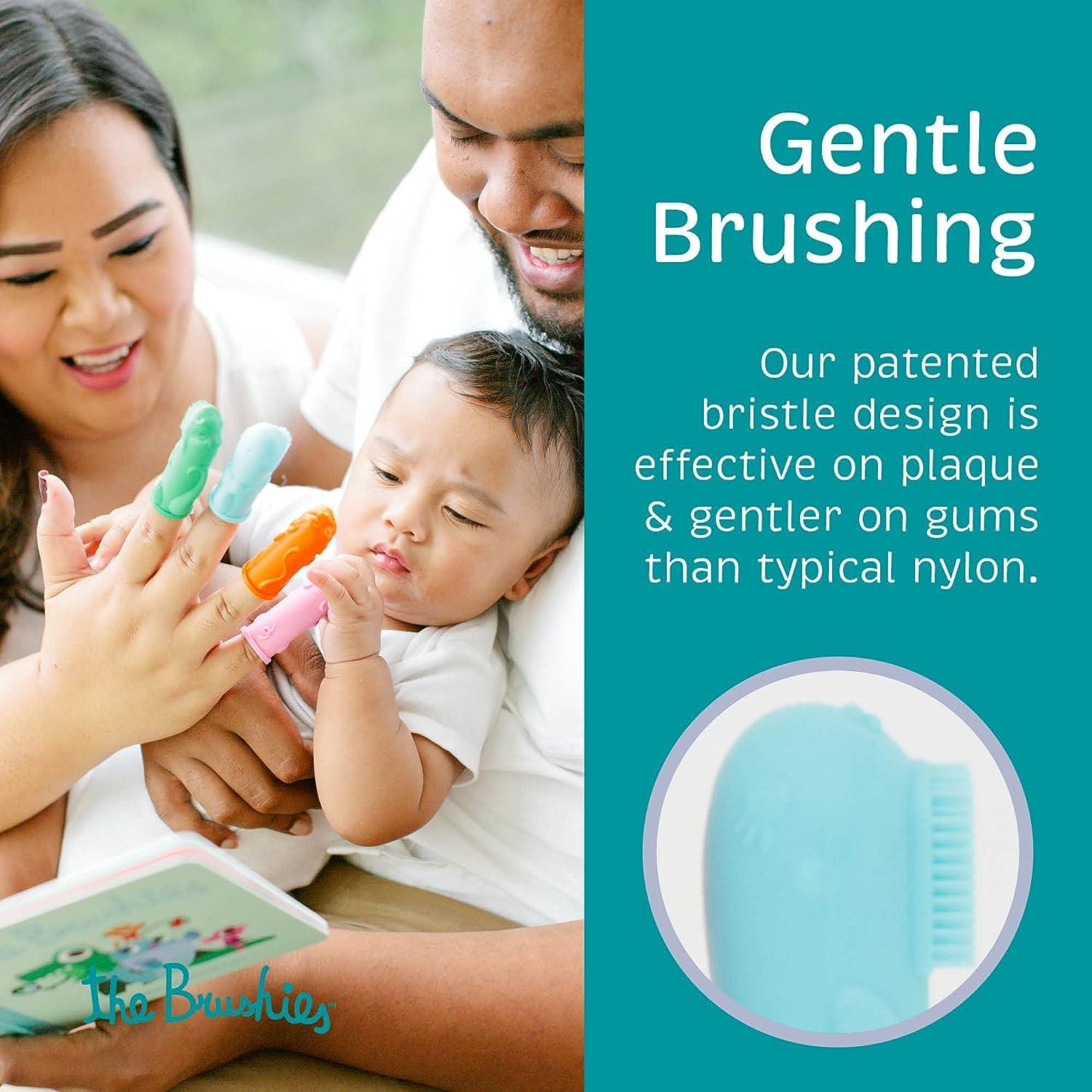 The Brushies Baby & Toddler Toothbrush Gift Set - Set of 4 Brushes with ...