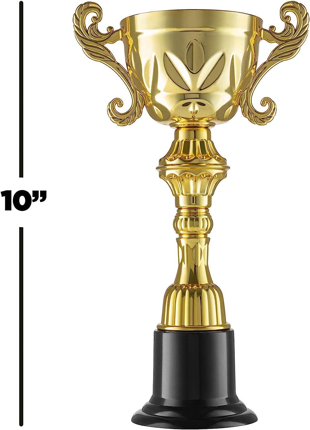 Prextex 10-Inch Gold Cup Award Trophy - Ideal for Trophy Awards ...