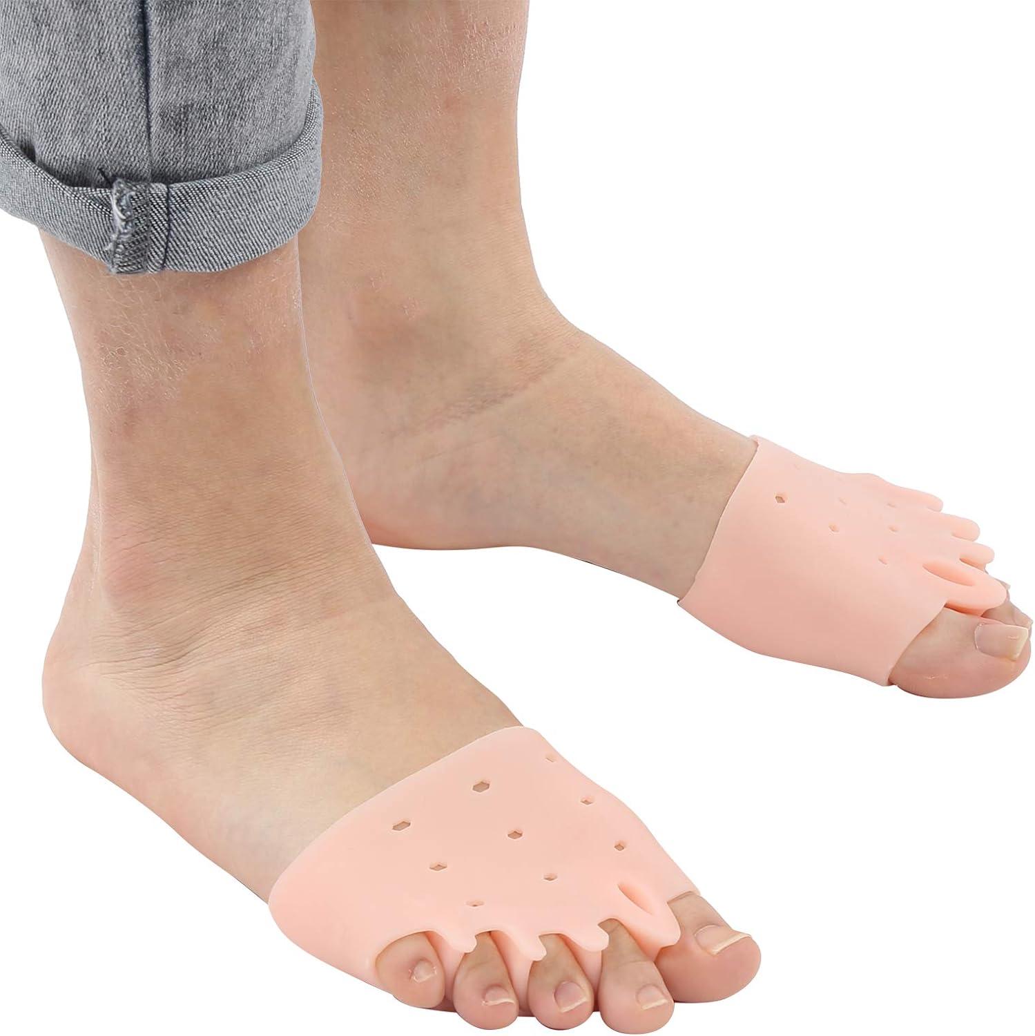 Leapiture 5 Pair Silicone Toe Separators - Foot Thumb Eversion ...