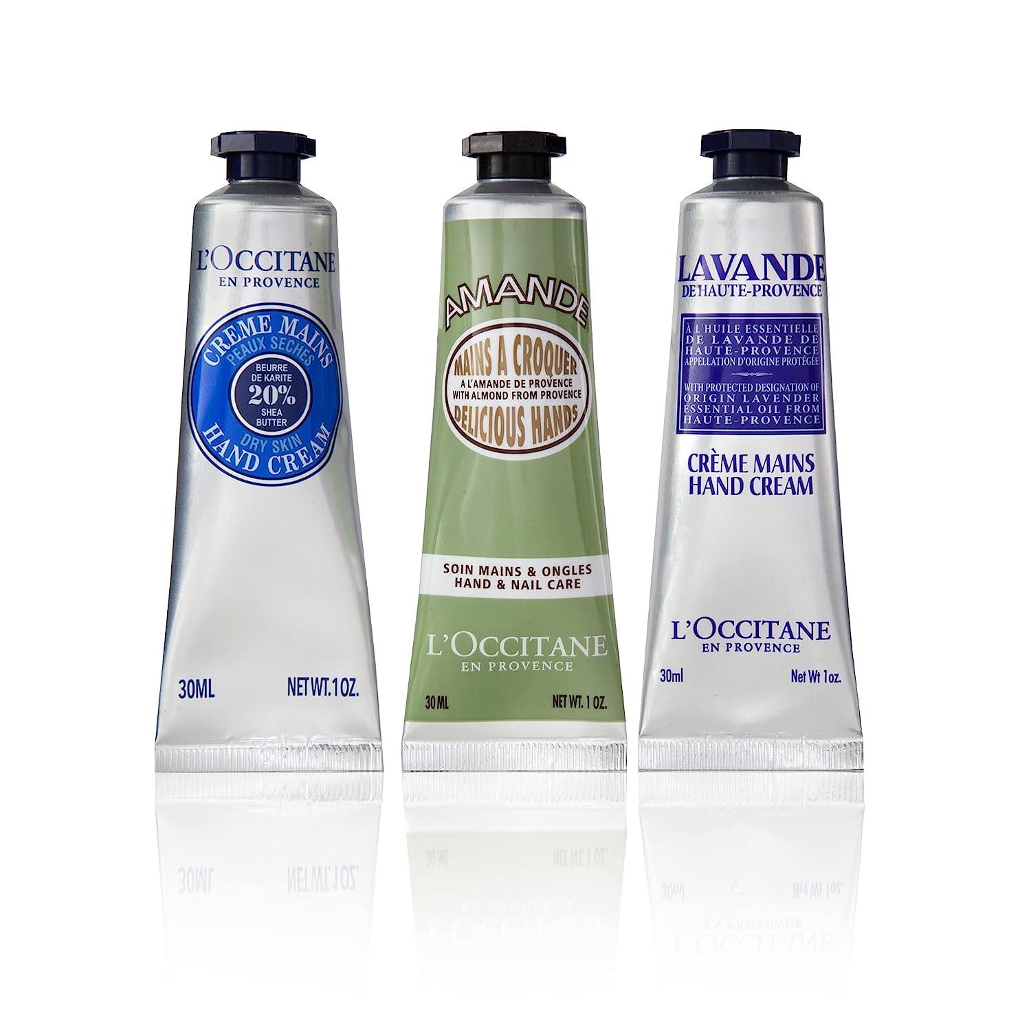 L'Occitane Hand Cream Classics 3-Piece Set - Moisturizing Hand Cream ...
