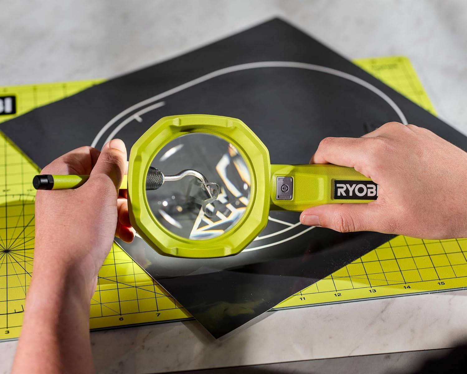 RYOBI Illuminated Magnifying Glass RML4-0 | 4V USB Lithium 3X ...