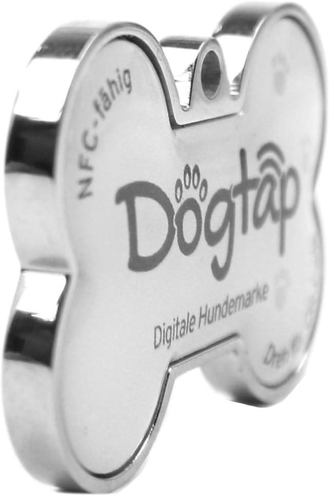 DogTap Solid Digital Dog Tag - NFC Chip QR Code Waterproof & Durable ...