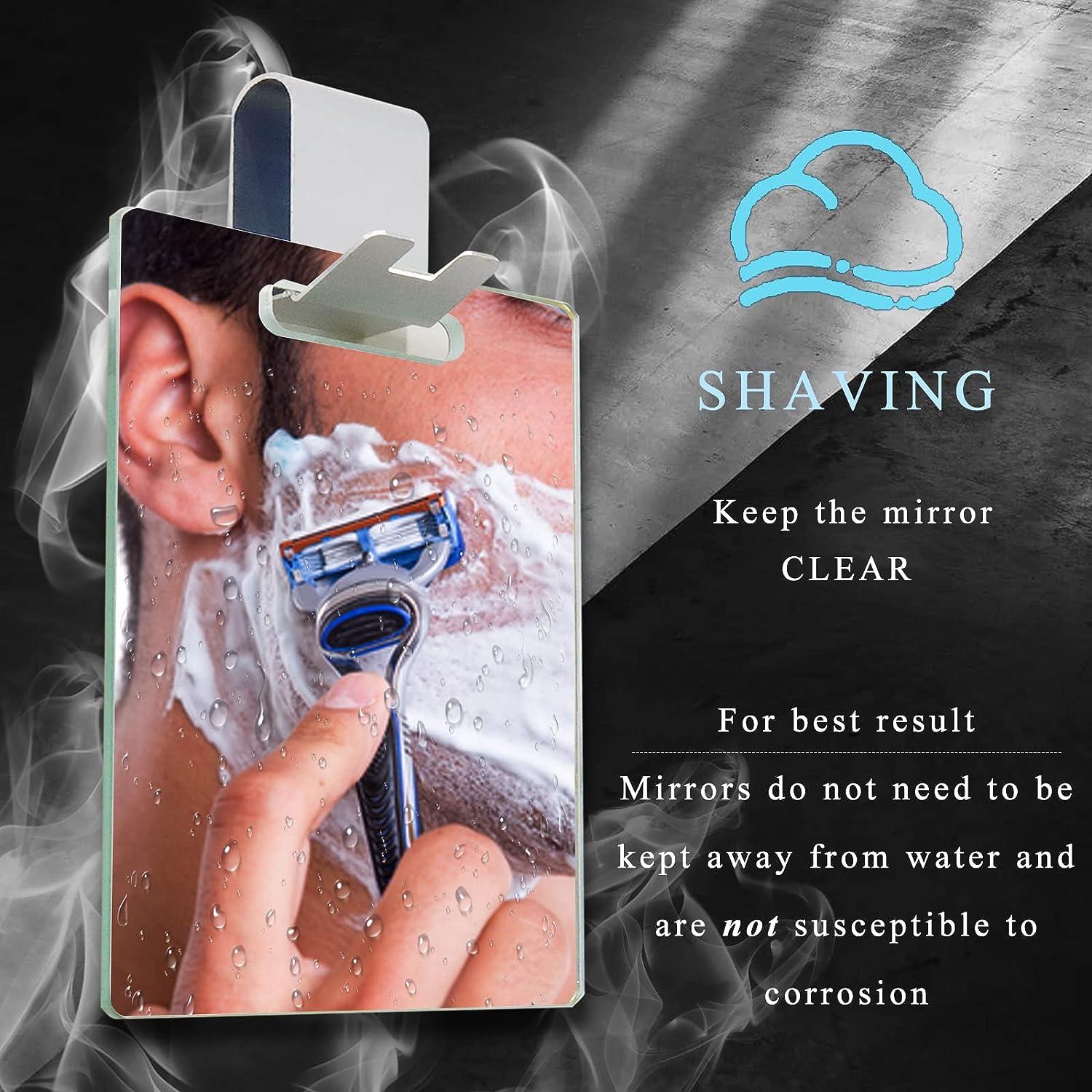 Ninewater Portable Makeup Mirror with Stand and Razor Holder - Frame ...