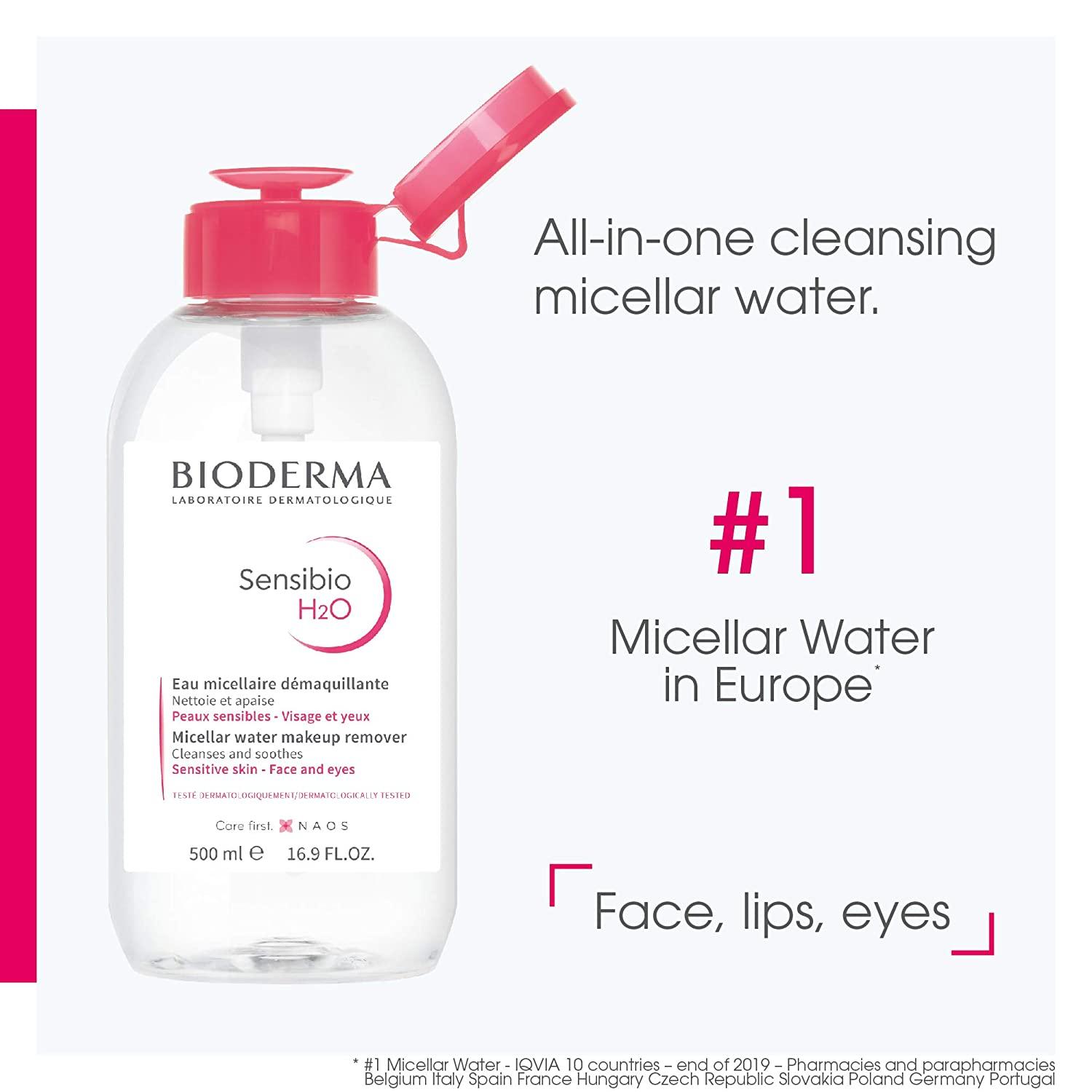 Bioderma Sensibio H2O Micelle Solution 500ml â€“ Fragrance-Free Makeup Remover | Buy Now with ...