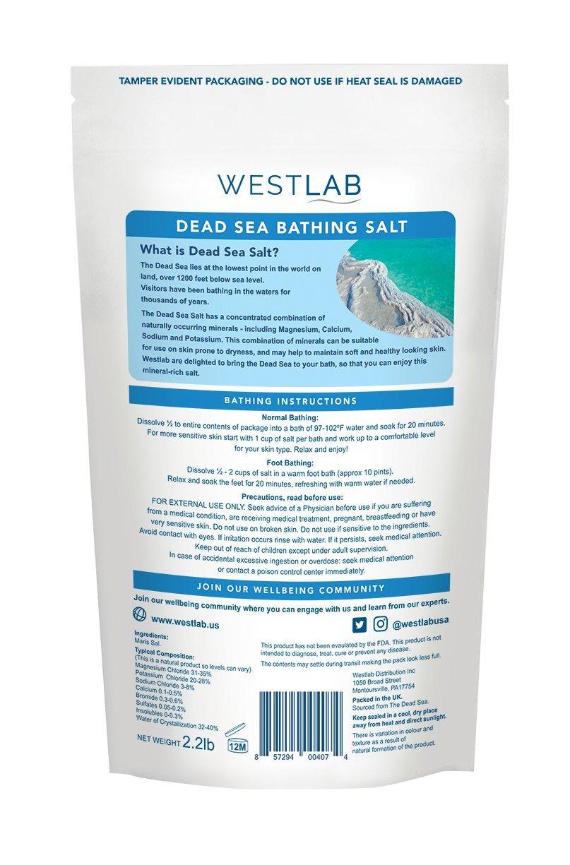 Dead Sea Salt Mineral Bathing 2 Pack (4.4 lb total) - Soothing Relief ...