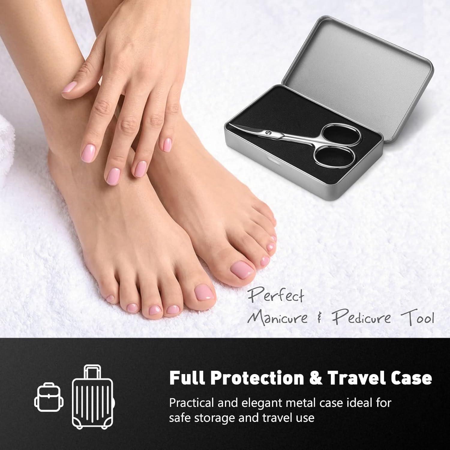 Bezox Nail Scissors - Professional Curved Toenail & Fingernail Scissors ...
