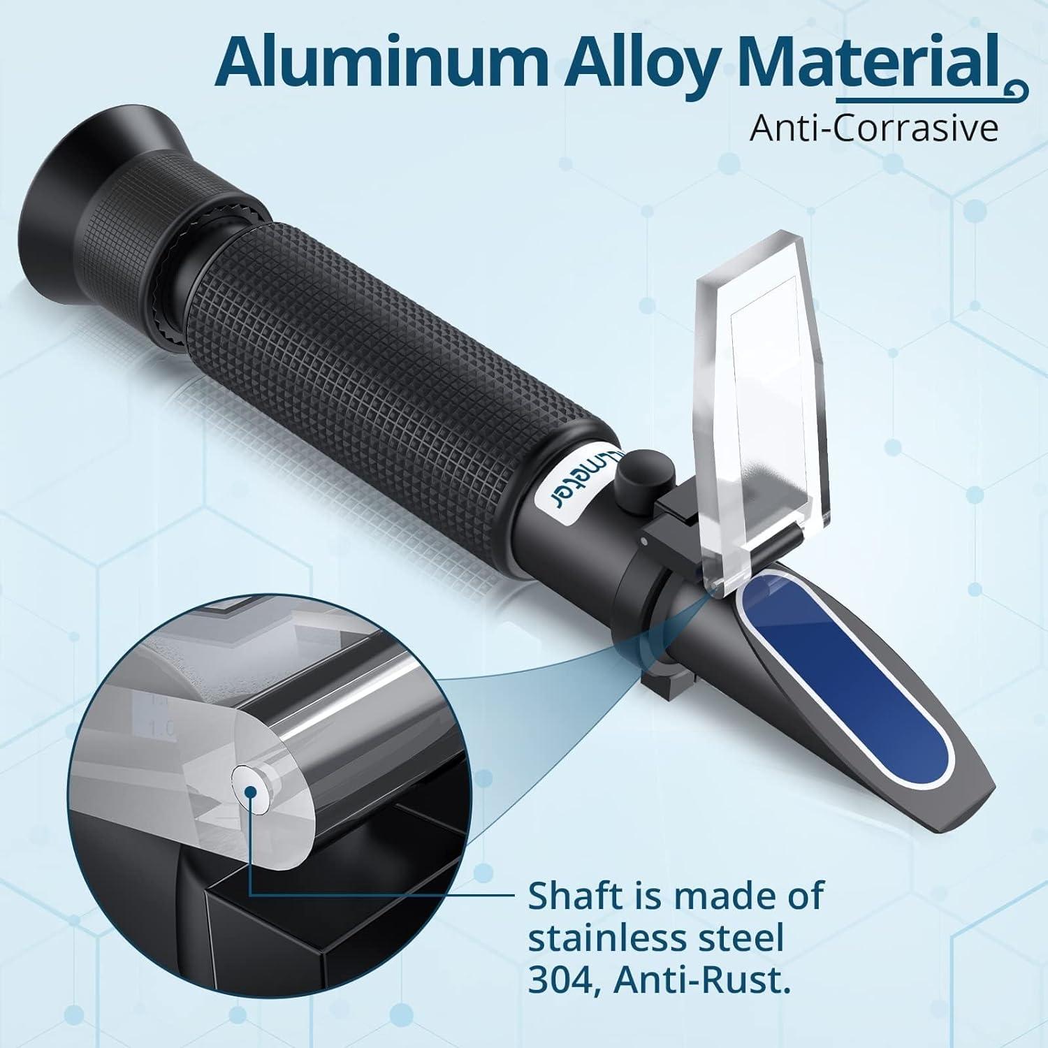 Salinity Refractometer for Saltwater Aquariums | Dual Scale 0-100 PPT ...