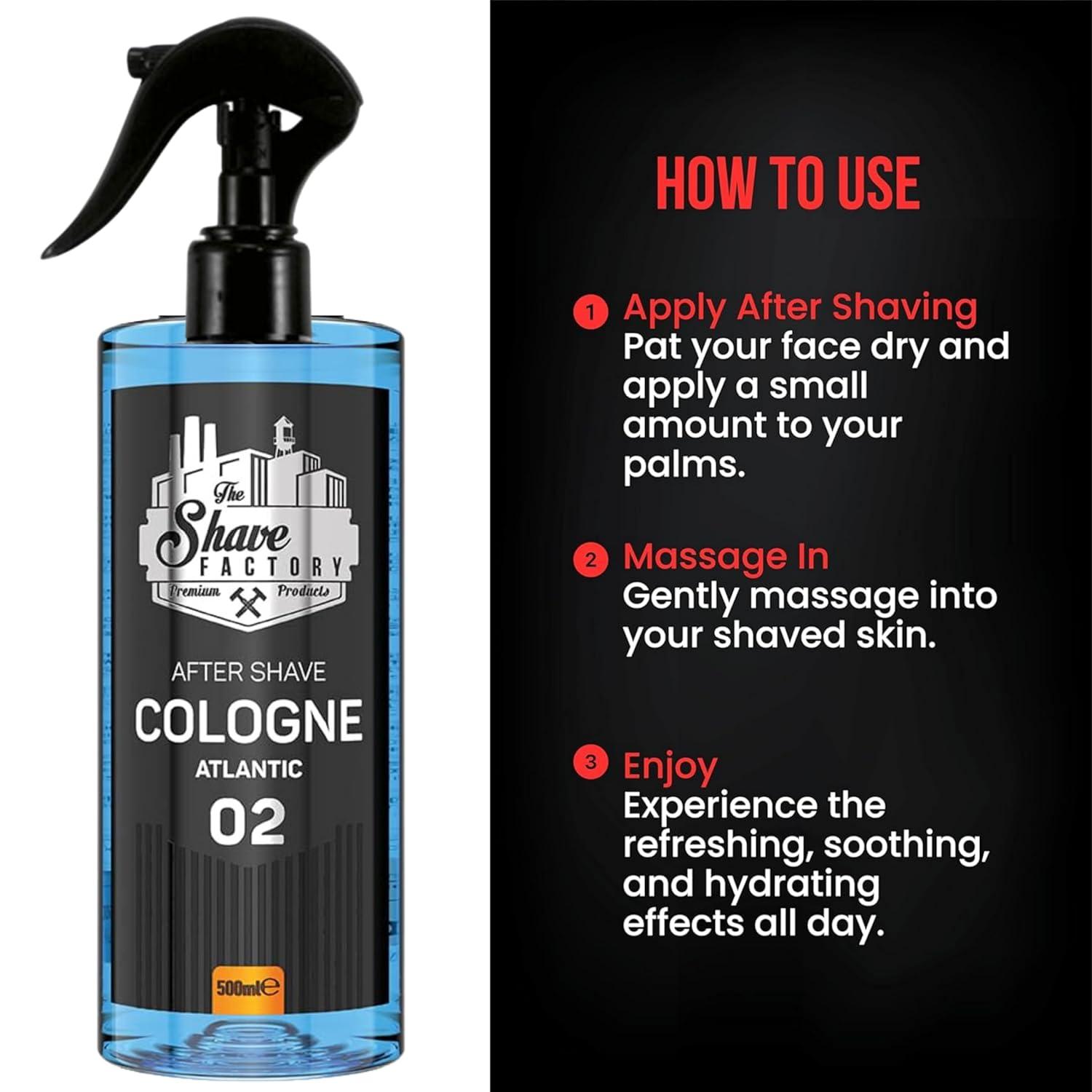 the shave factory Pump Spray After Shave Cologne - Aftershave Cologne ...