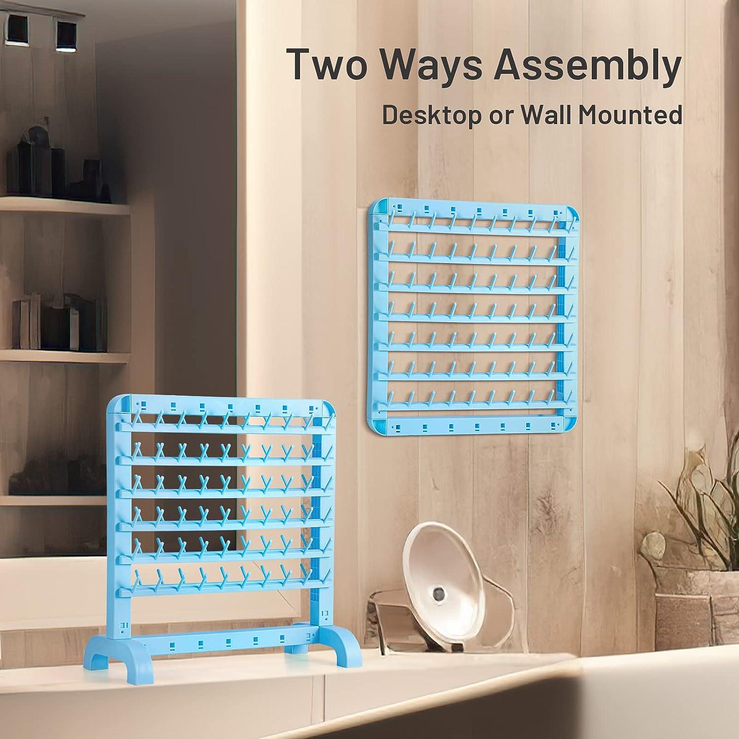 Yumkfoi Portable Braiding Hair Rack 120 Pegs - 2-in-1 Standing Hair ...