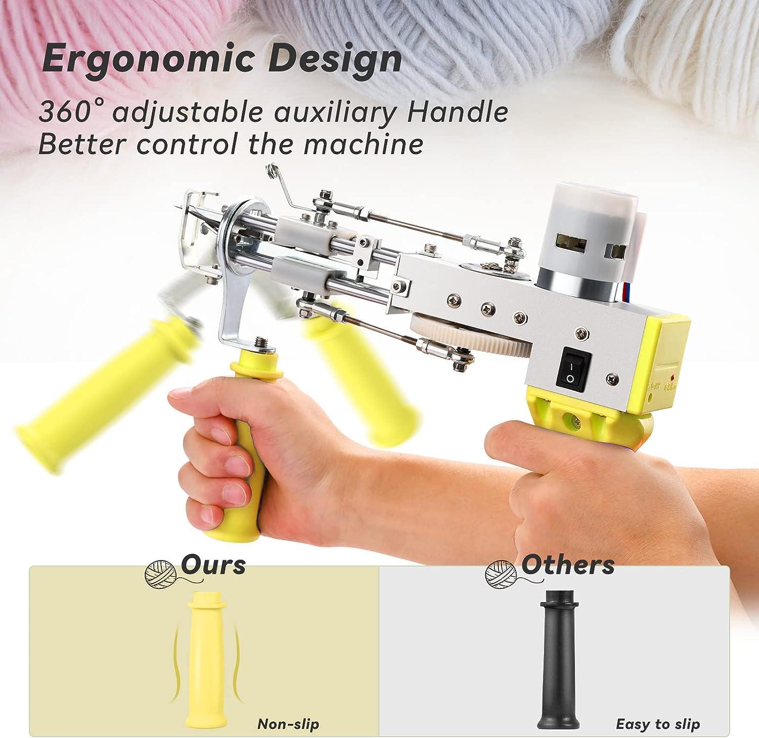 FancyBant 2 in 1 Rug Tufting Gun Kit - Handheld Knitting Tool for Cut ...