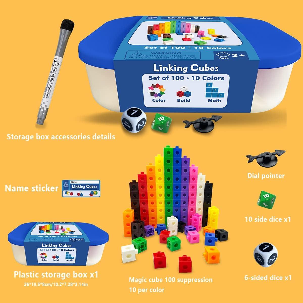 Linking Mathematics Cubes Set - Numbers Blocks & Question Cards for ...