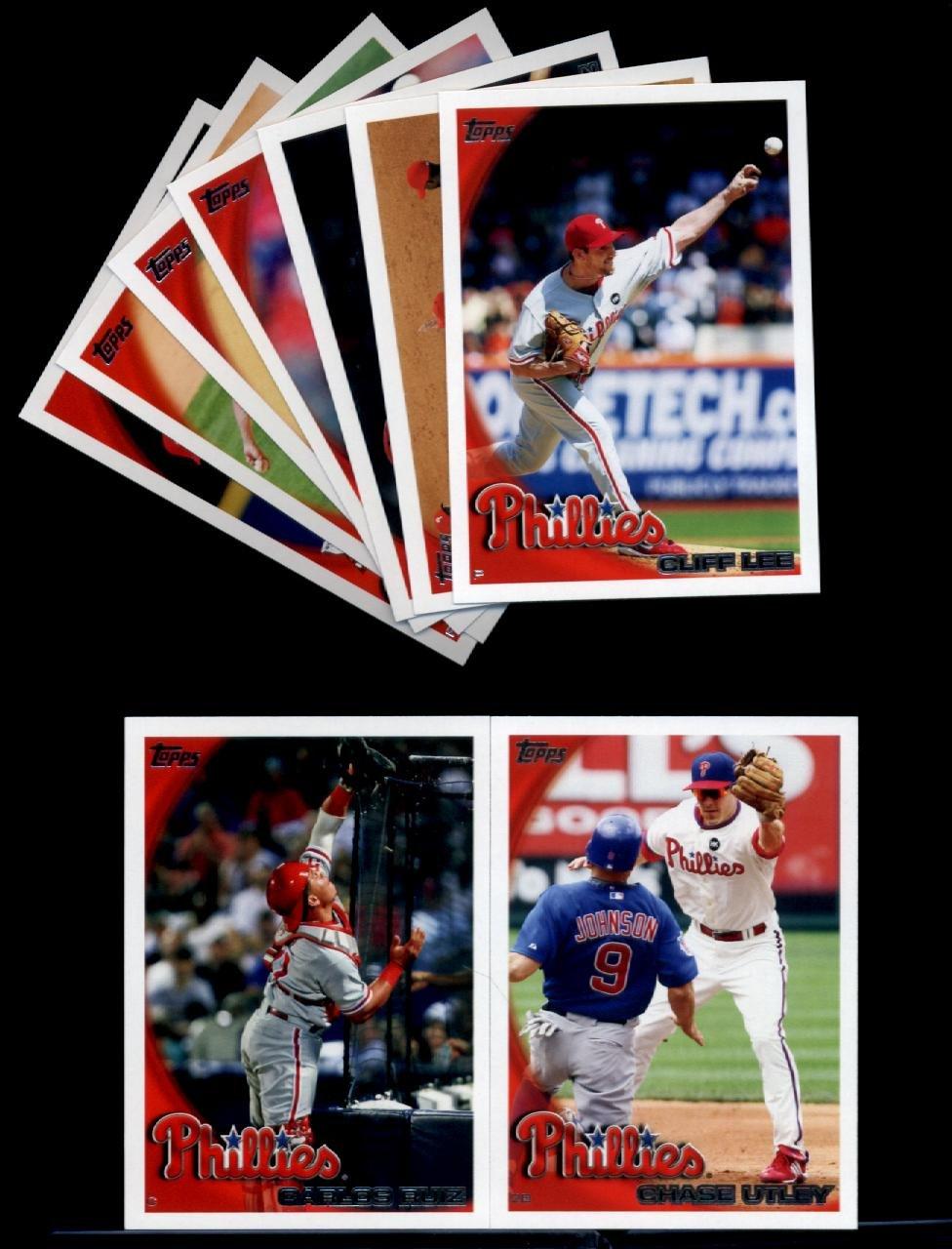 2010 Topps Baseball Cards Philadelphia Phillies Team Set - 19 Cards ...
