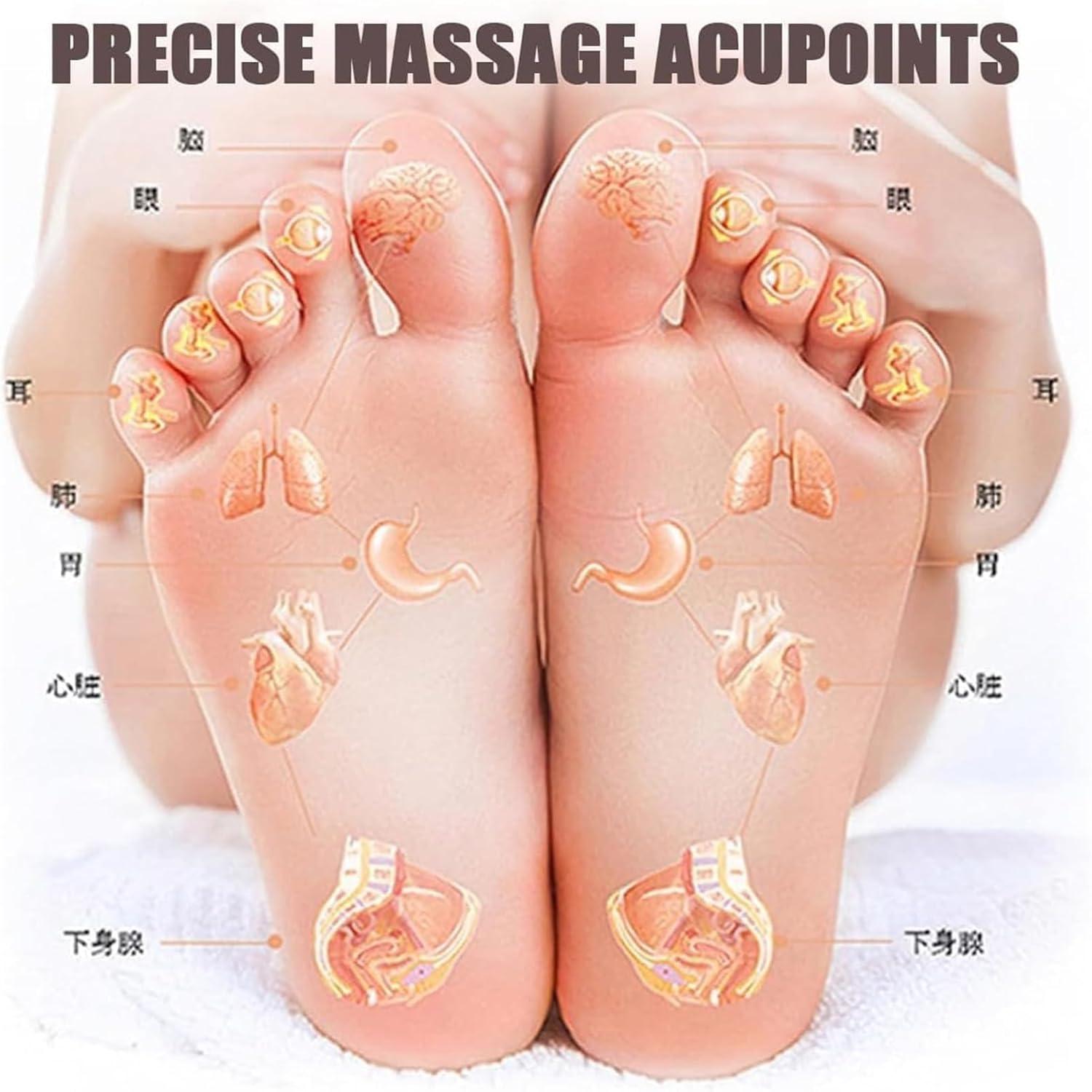 Reflex Zones Socks Set | Foot Reflexology & Massage Socks for Improved ...