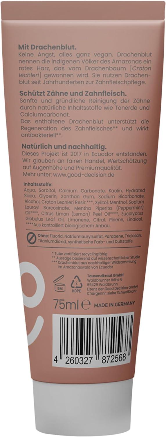 Buy Amazon's Dragon Blood Toothpaste 75ml - Xylitol Fluoride-Free ...