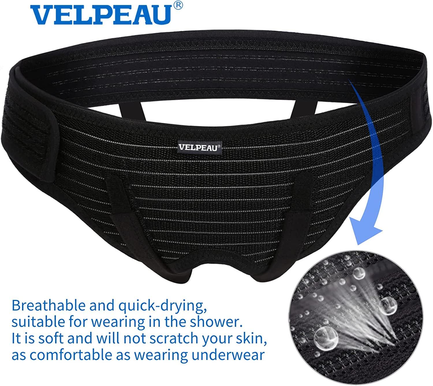 VELPEAU Hernia Support Belt Truss with Adjustable Straps & Compression ...