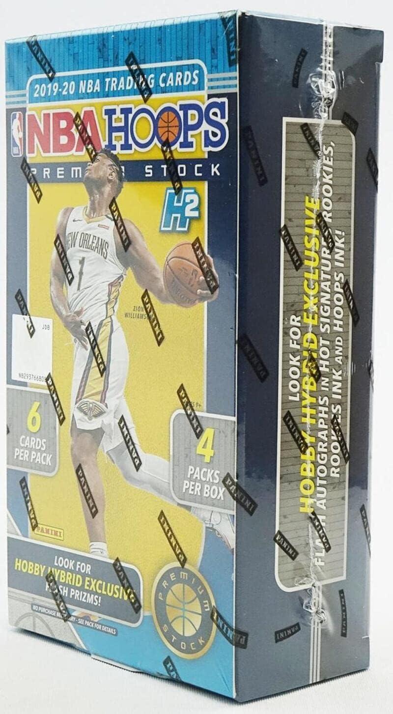 2019 Panini Hoops Premium Stock Hybrid NBA Basketball Hobby Box - 4 ...