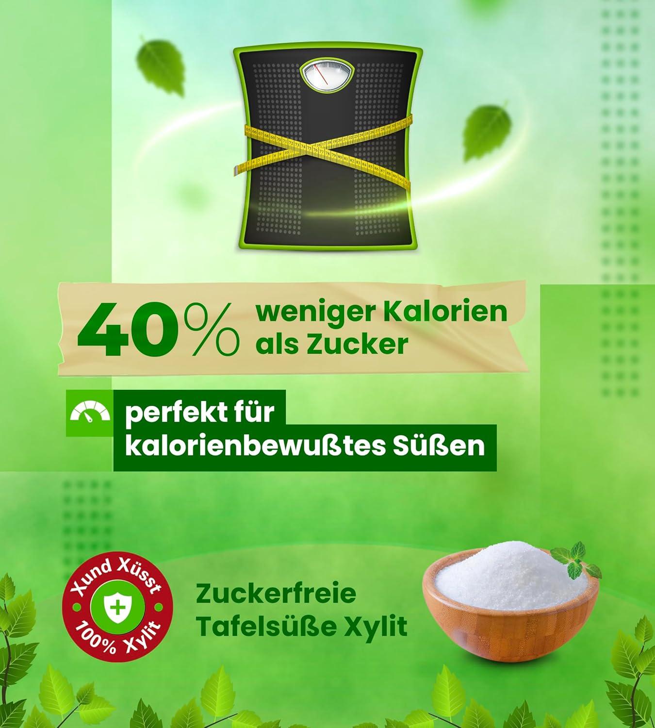 3kg Premium Xylitol Birch Sugar | 3 x 1kg Bags | Vegan Tooth-Friendly ...