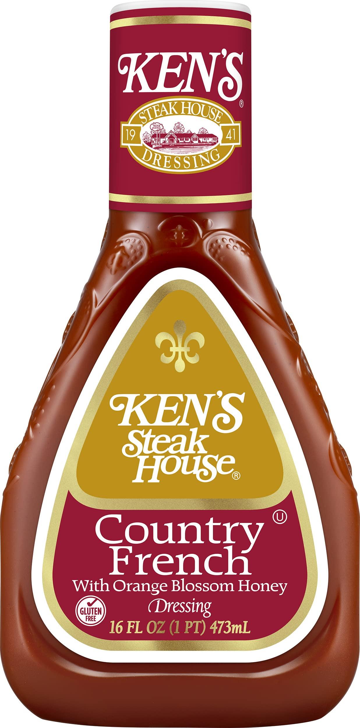 Ken's Steak House Wish-Bone Deluxe French Dressing 16 oz Bottle (Pack ...