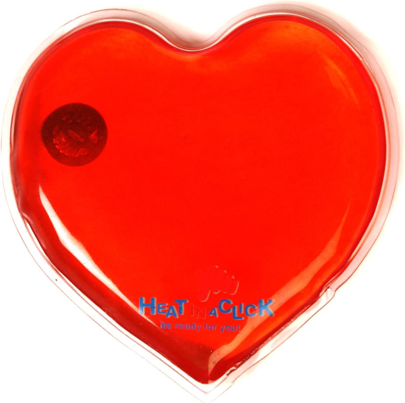Heat in a Click Reusable Heart-Shaped Heat Pack - Eco-Friendly, Instant ...