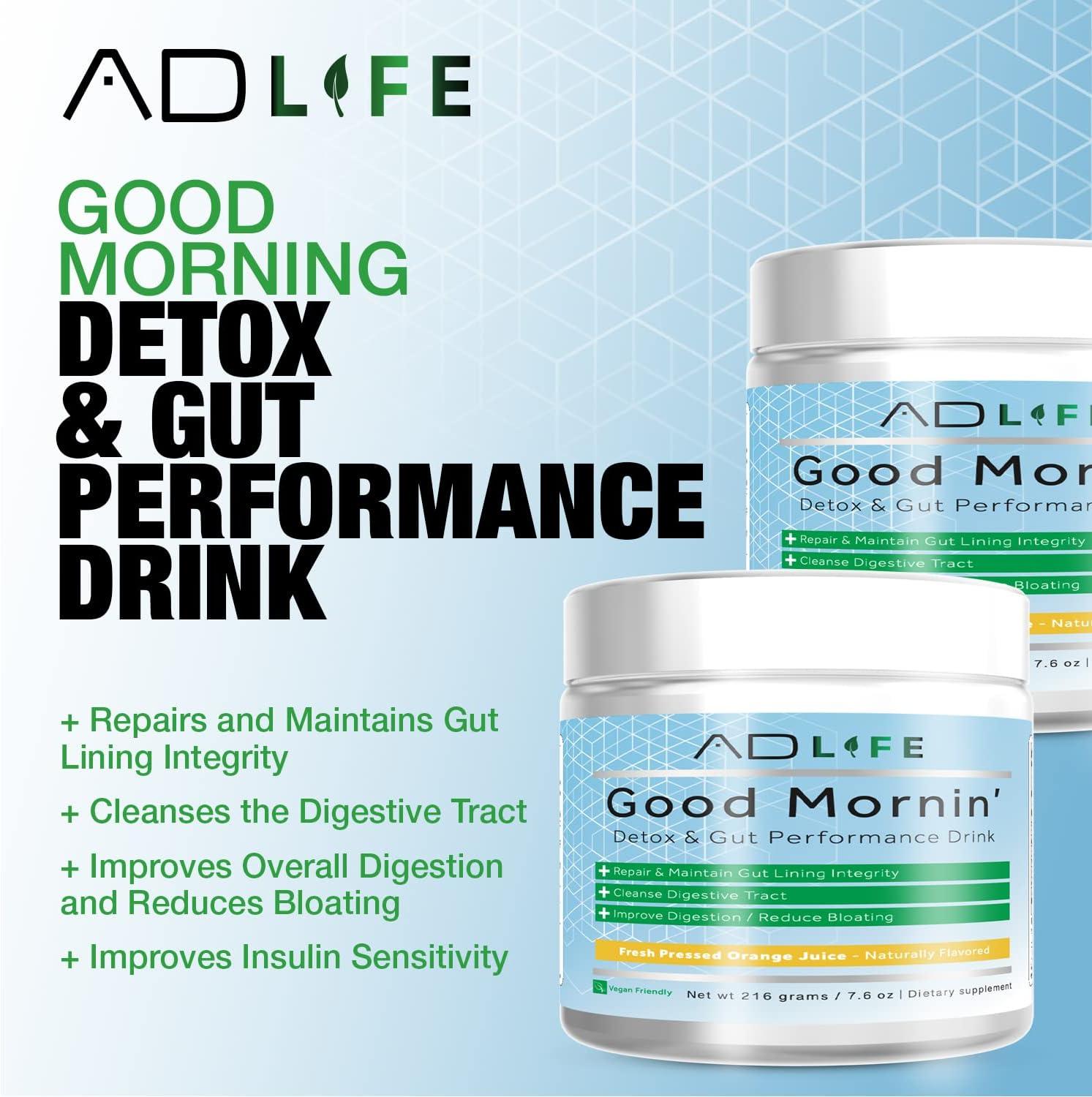 Project AD Life Good Morning Detox Drink - L-Glutamine, Apple Cider ...