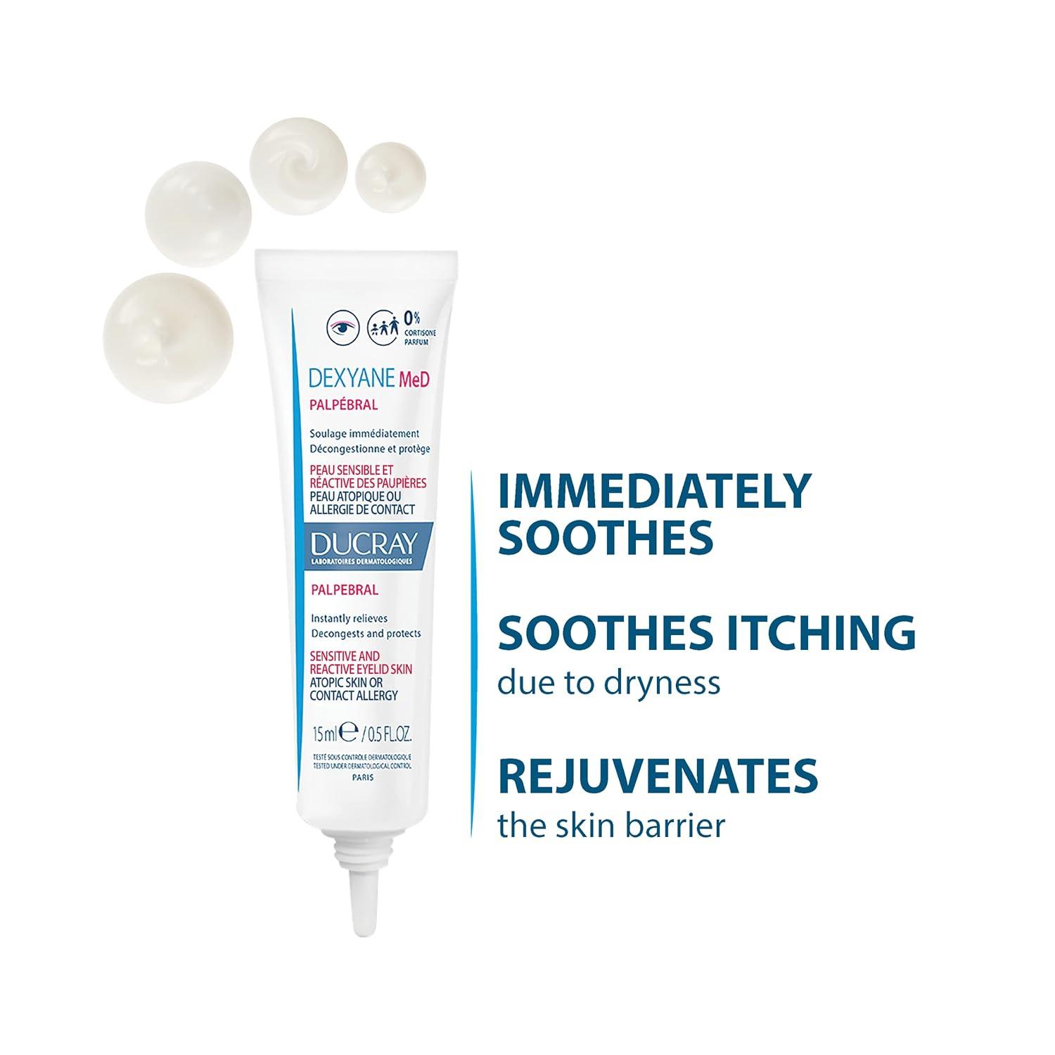 Ducray - Dexyane MeD Palpebral Cream - Dry and Atopy-Prone Eyelid Skin ...