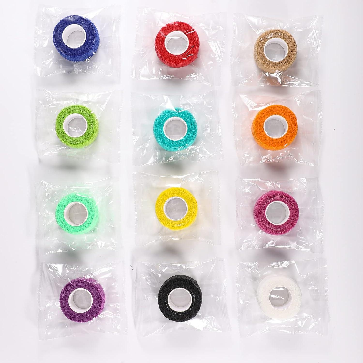 Buy Colorful Self-Adhesive Bandage - 12 Rolls 2.5cm x 4.5m | Elastic ...