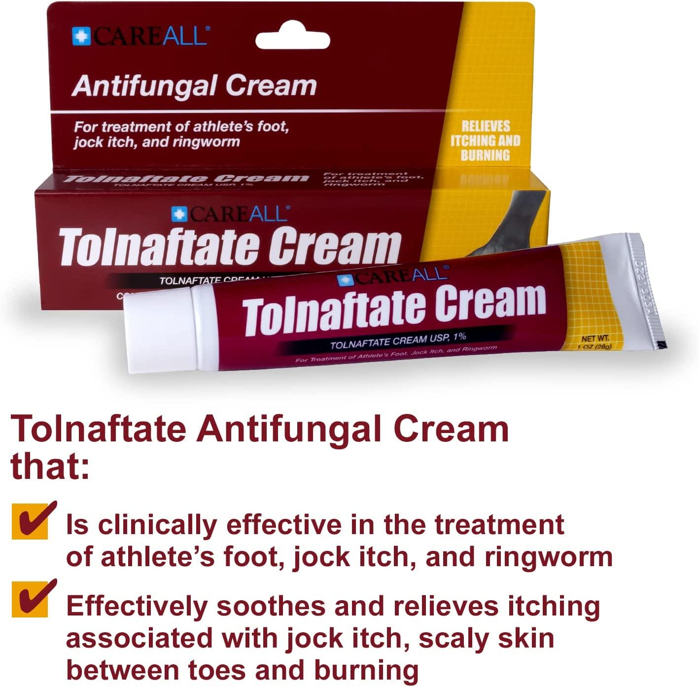 CareALL 1.0 oz. Antifungal Tolnaftate Cream USP 1% - 4 Pack | Compare ...
