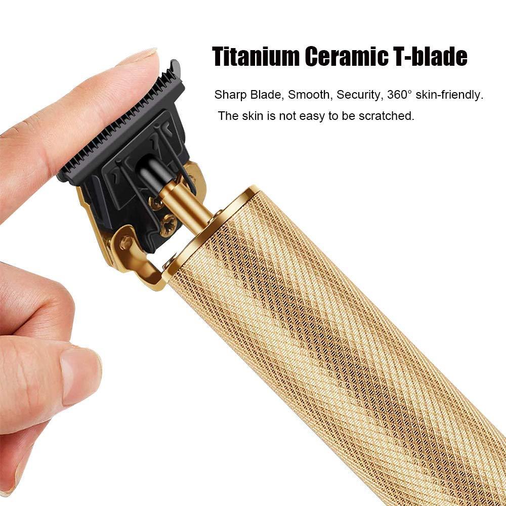 Professional Zero-Gapped T-Blade Hair Trimmer for Men - Cordless Close ...