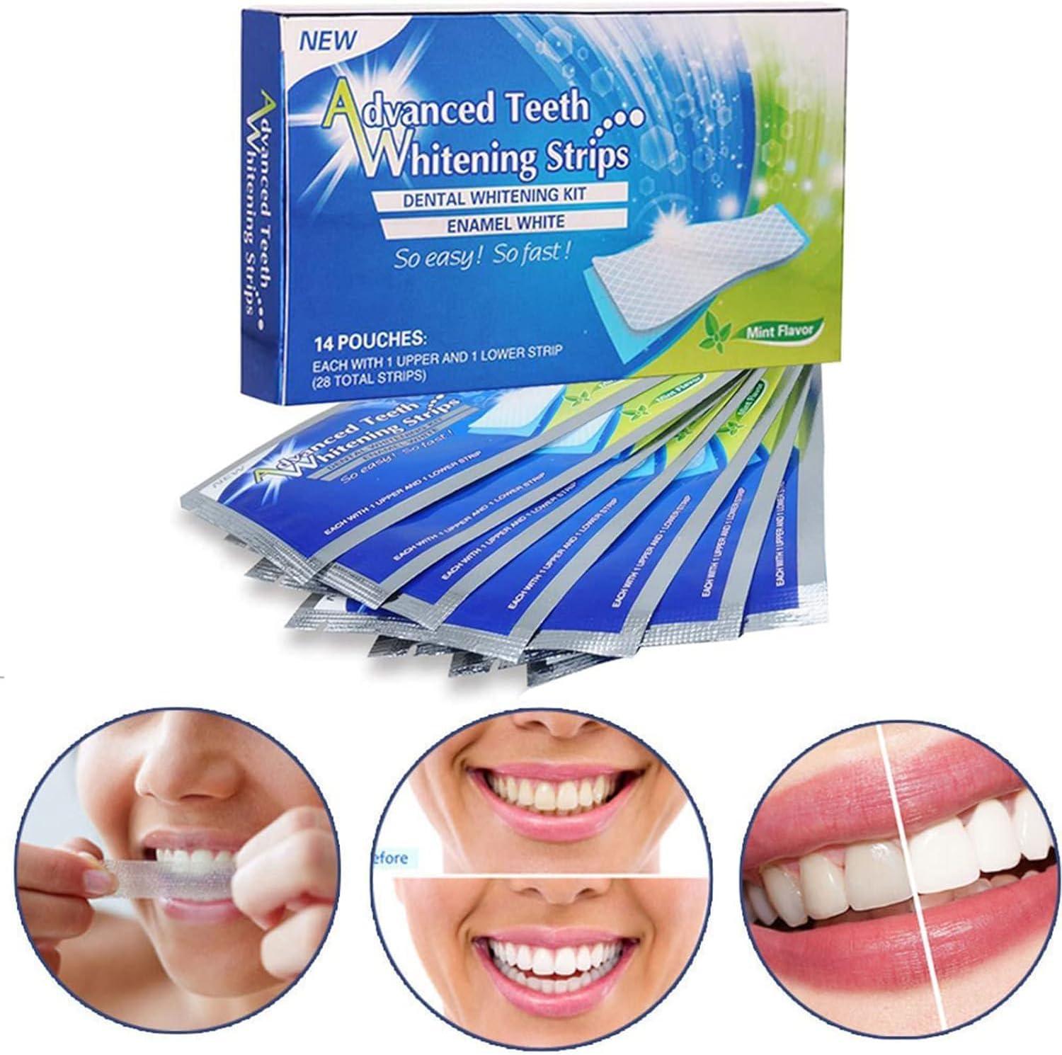 Peroxide-Free Tooth Whitening Strips | Natural Formula Safe for Enamel ...