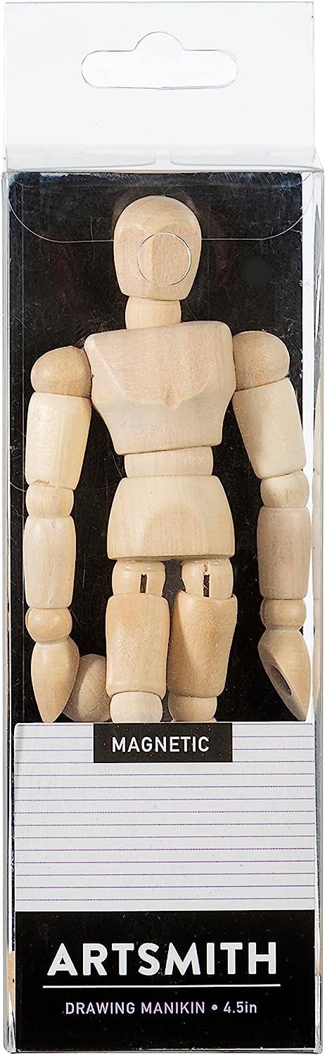 Artist Manikin Posable Figure - 4.5 Magnetic Wood Mannequin Form for ...