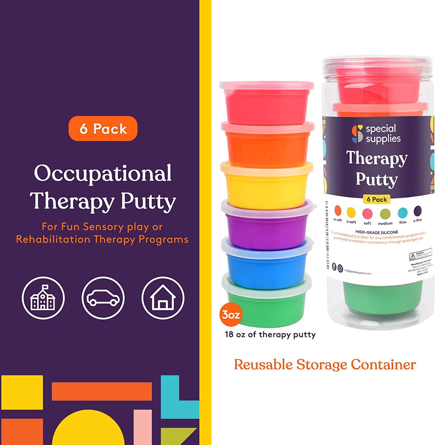 Special Supplies Therapy Putty Set - Hand Exercise Stress Relief Kit ...
