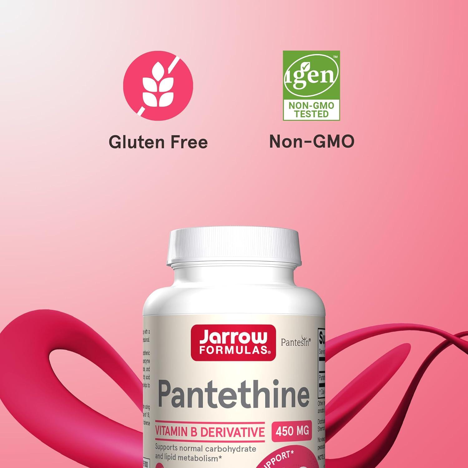 Jarrow Formulas Pantethine 450 mg - 60 Softgels for Energy & Metabolism ...