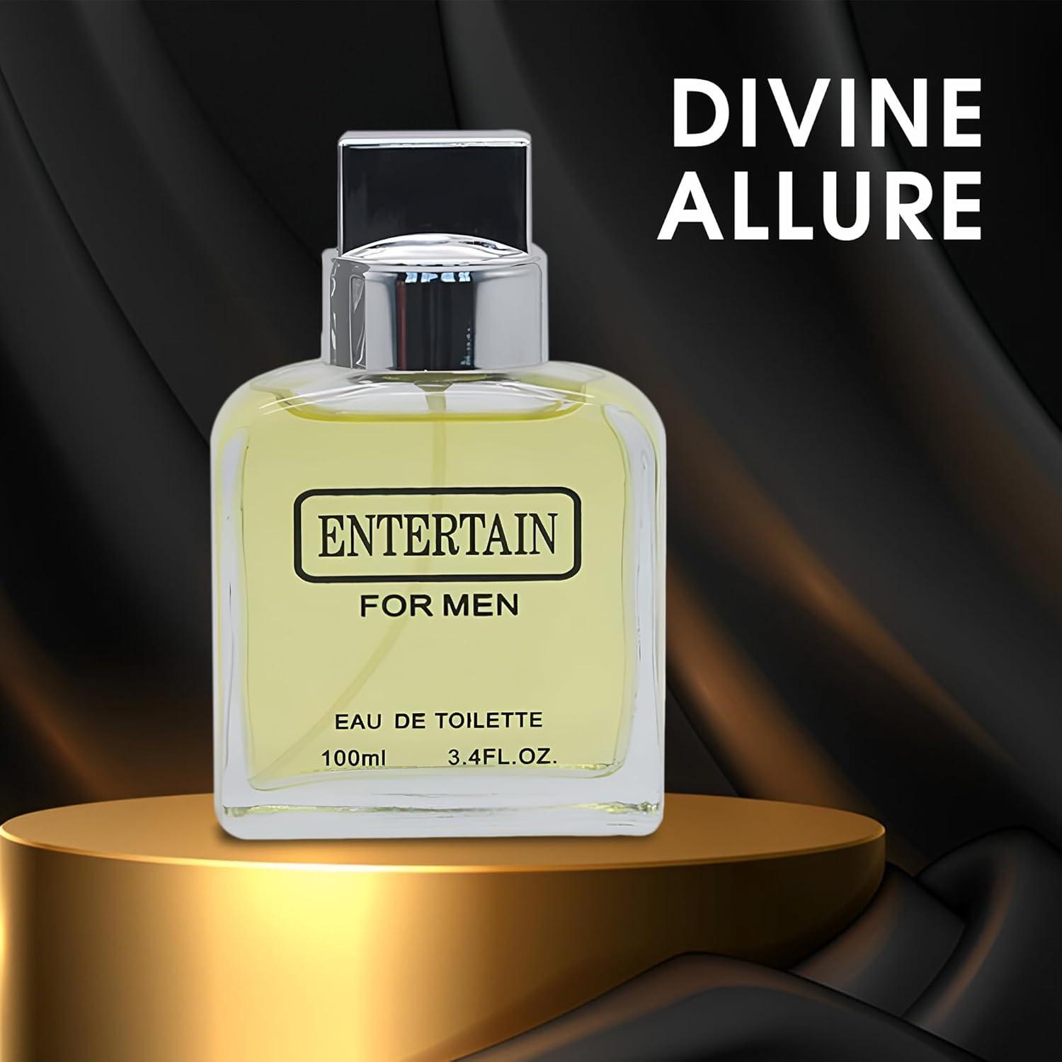 Entertain Men's Perfume Dynamic & Charismatic Fragrance with Fresh ...