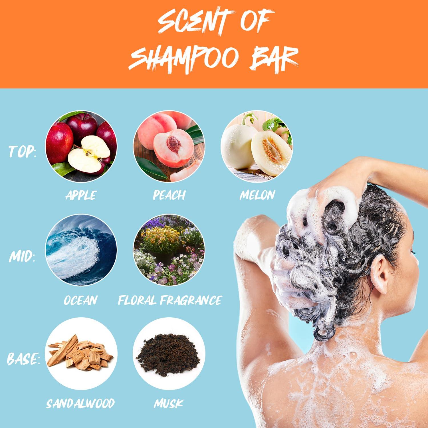 Buy Sea Salt Shampoo Bar - Soothing Formula for All Hair Types ...