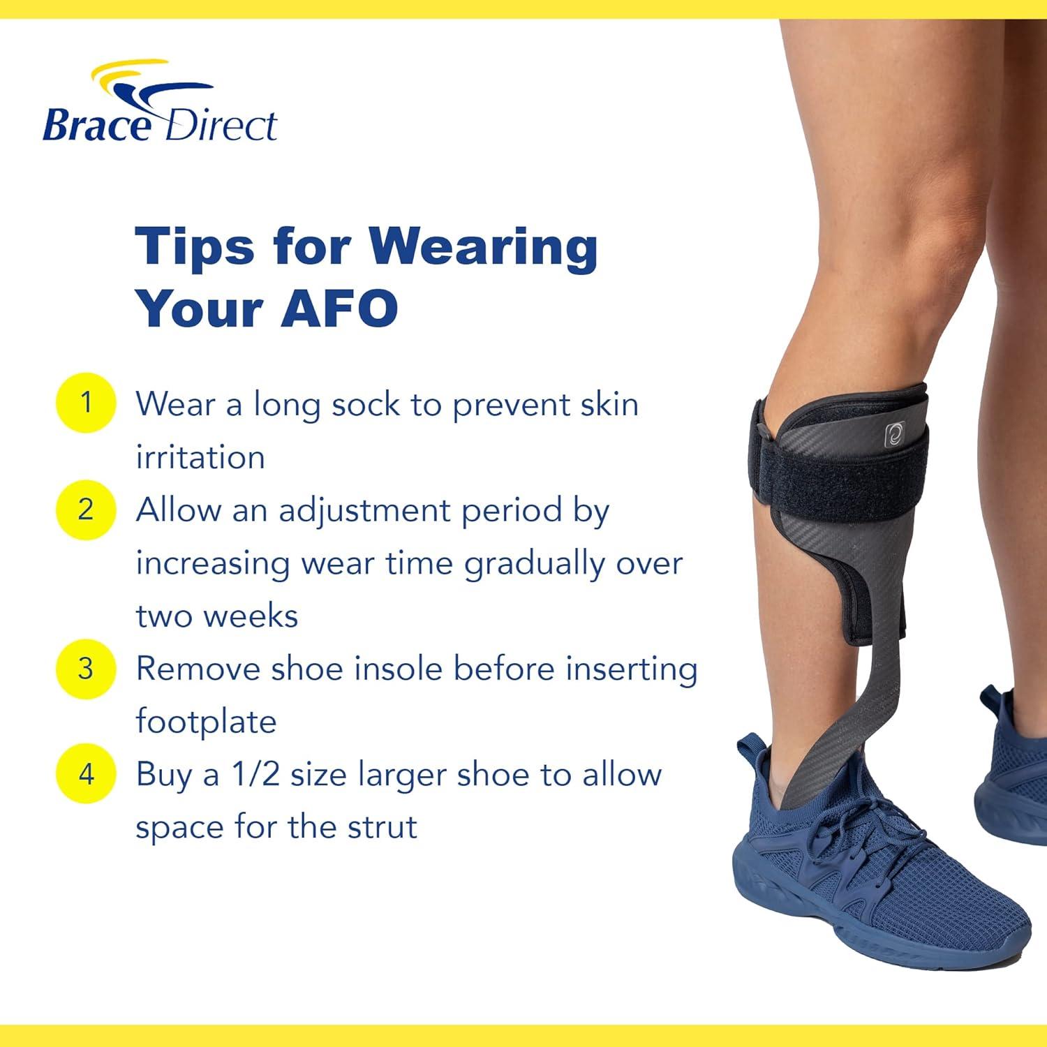 Buy Brace Direct Elite AFO Rehabilitator - Lightweight Carbon Fiber ...