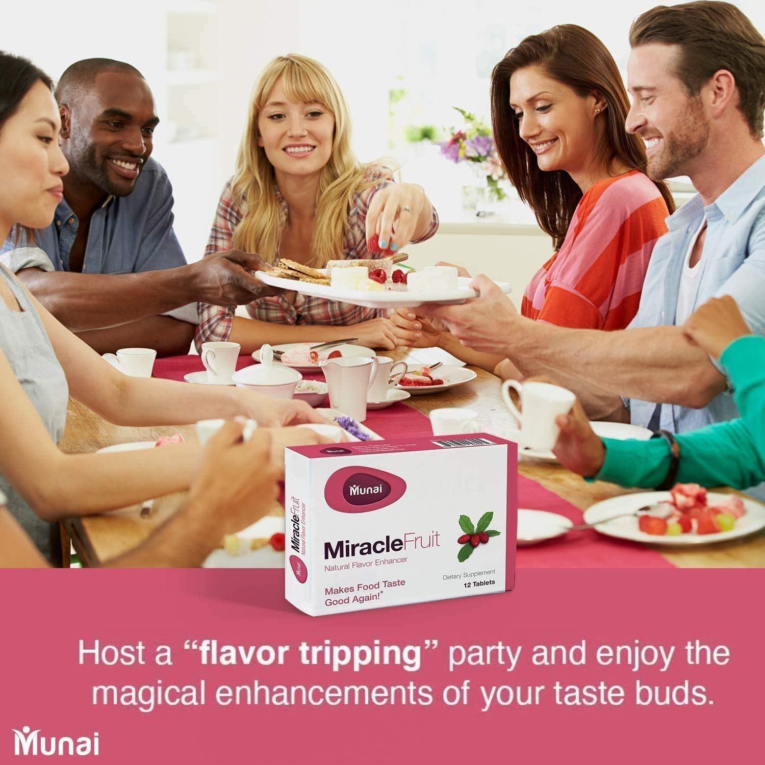 Munai Miracle Berry Tablets - 12 Count | Flavor Changing Natural Non ...