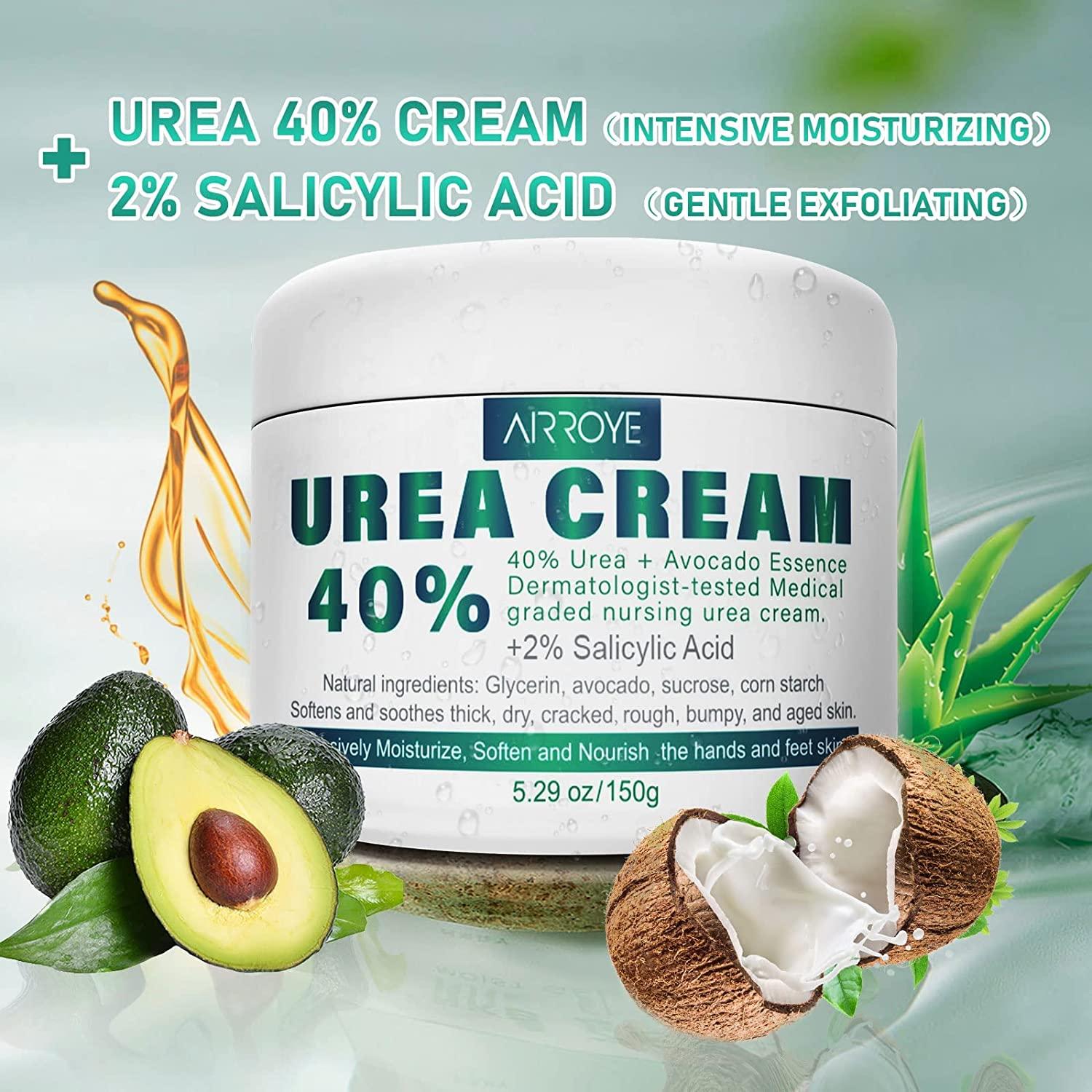 Urea 40 Foot Cream with Salicylic Acid - Best Callus Remover for Dry ...