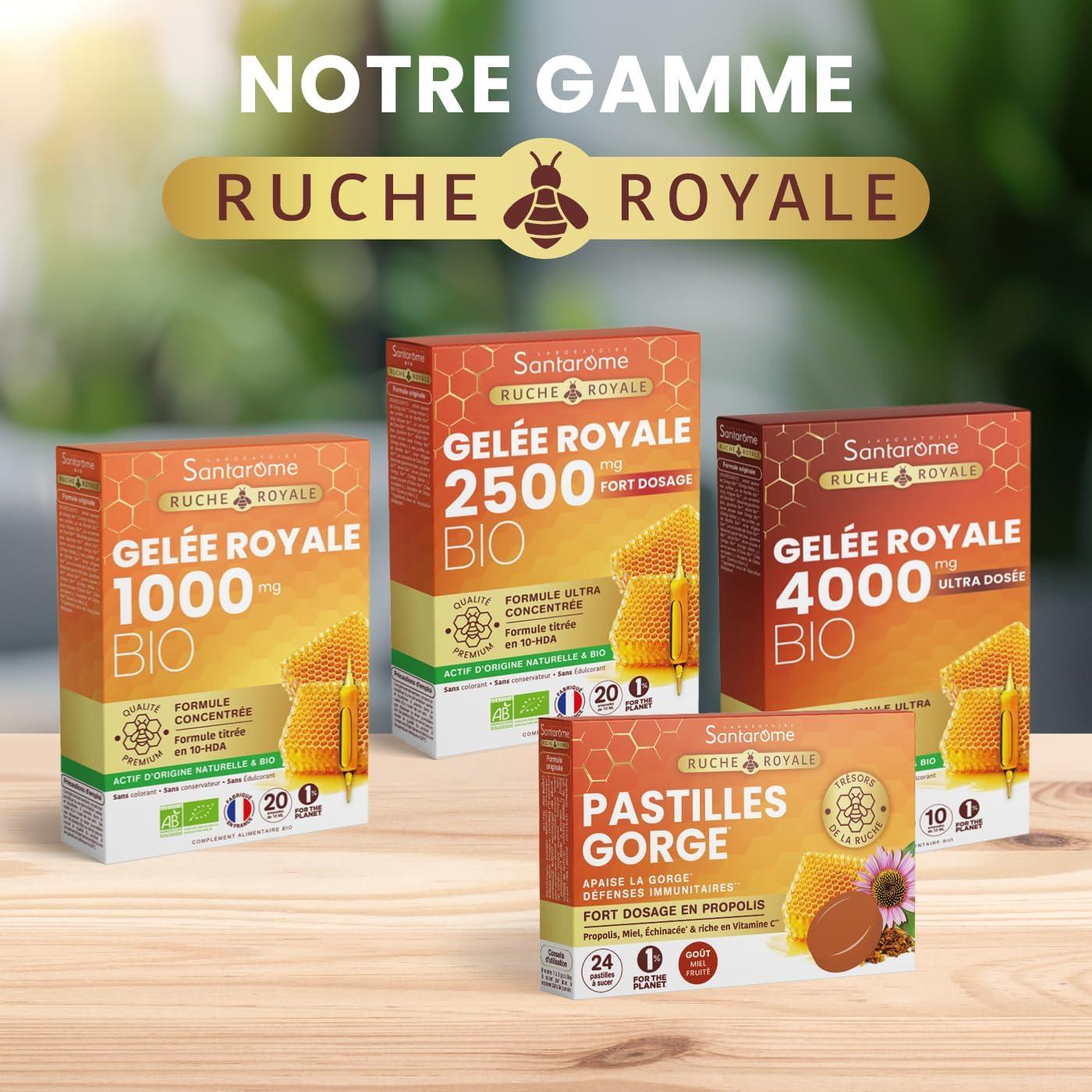 Santarome - Ruche Royale - Royal Jelly 4000 MG Bio - Fomrule ultra ...
