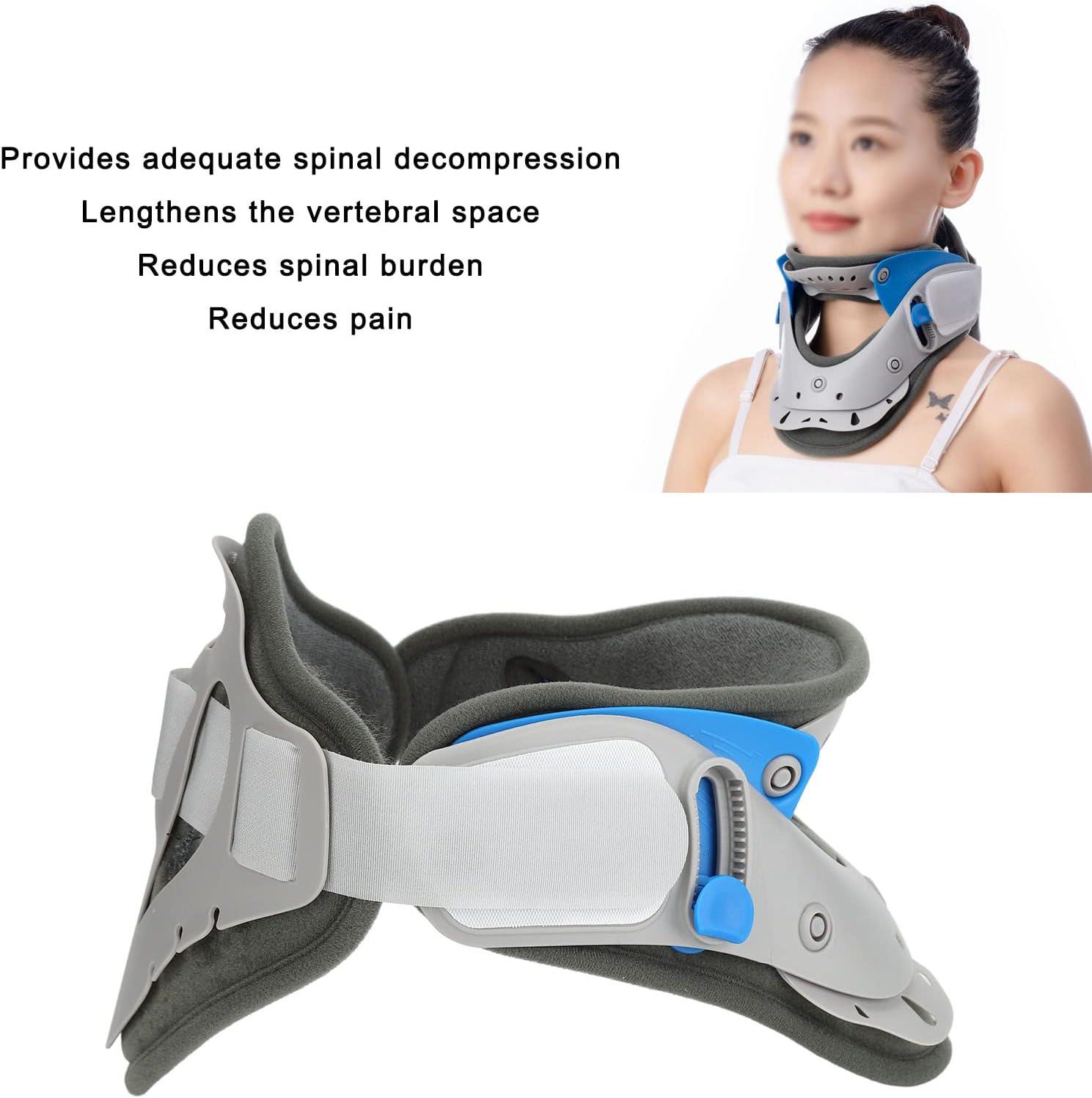 Cervical Neck Traction Device - Adjustable Neck Brace & Support for Men ...