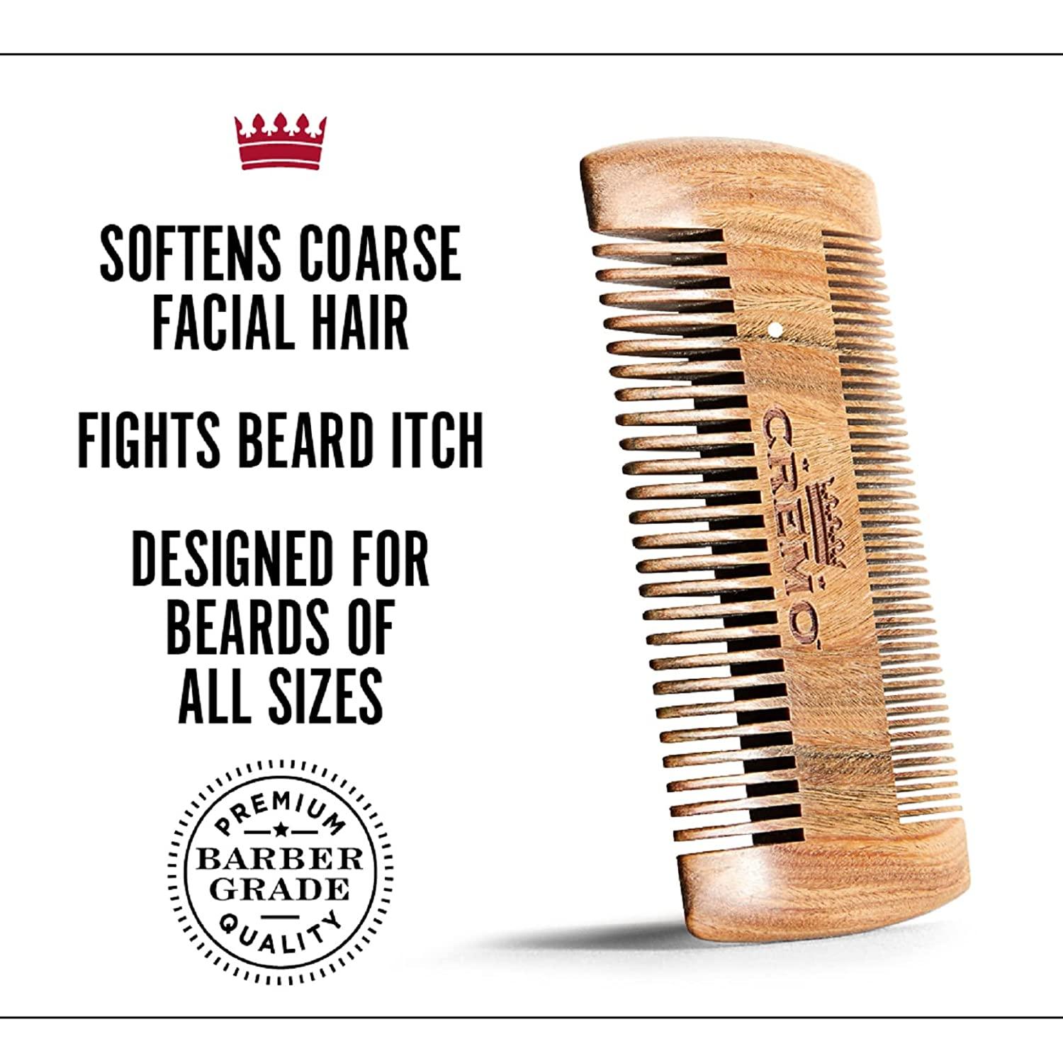 Cremo Dual-Sided Beard Comb for Grooming and Shaping Facial Hair - Made ...